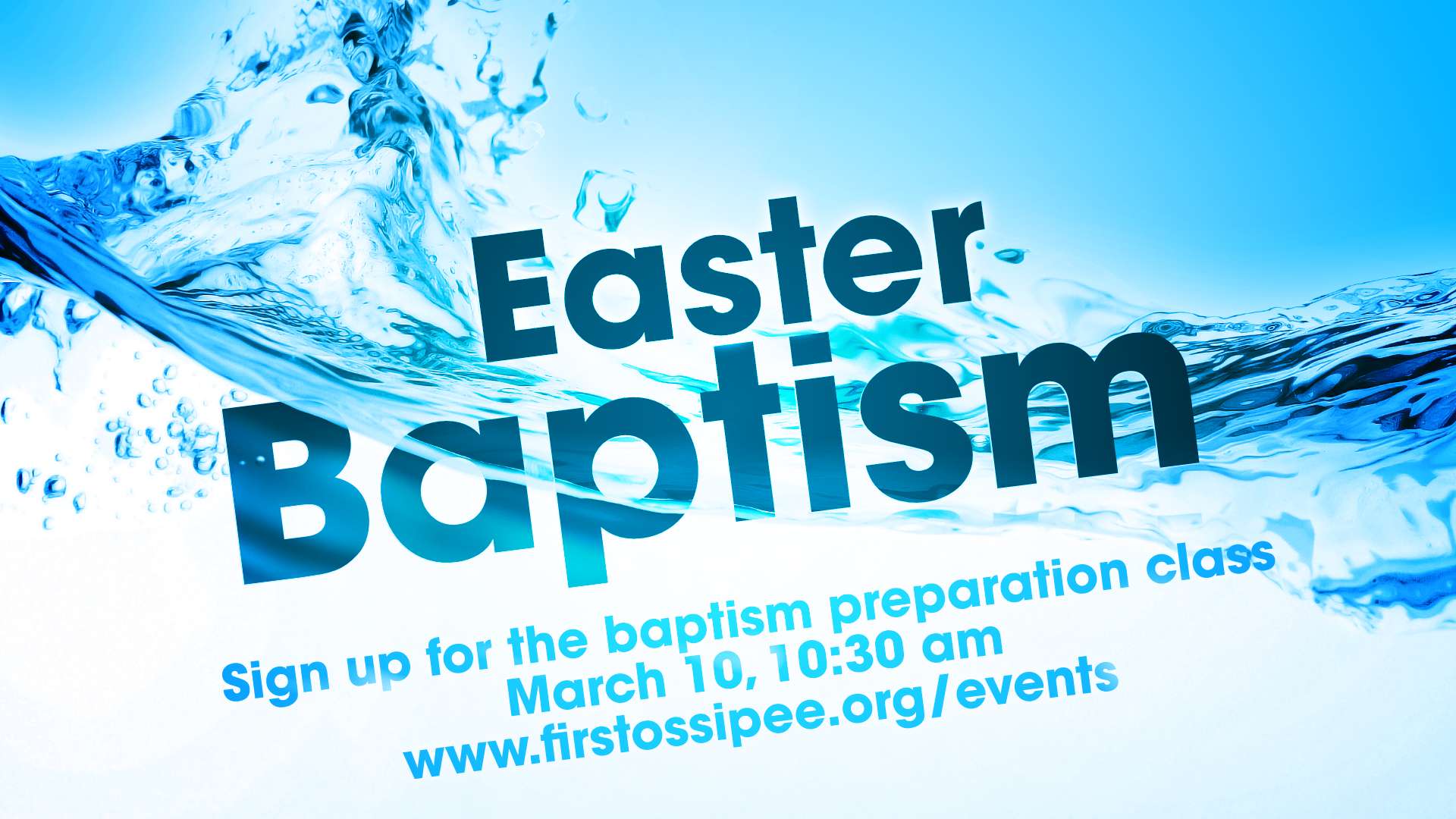 Baptism Preparation Class - First Congregational Church of Ossipee