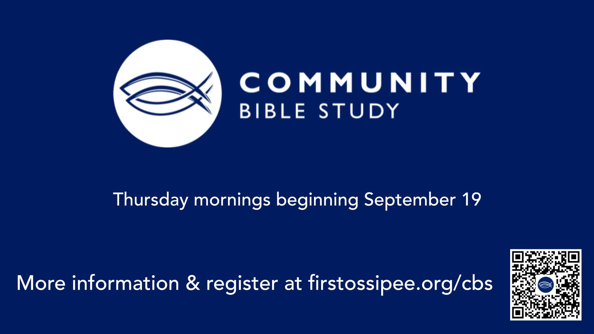 Community Bible Study - First Congregational Church of Ossipee